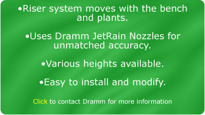 DRAMM - PolyRail Bench Riser Irrigation Support System